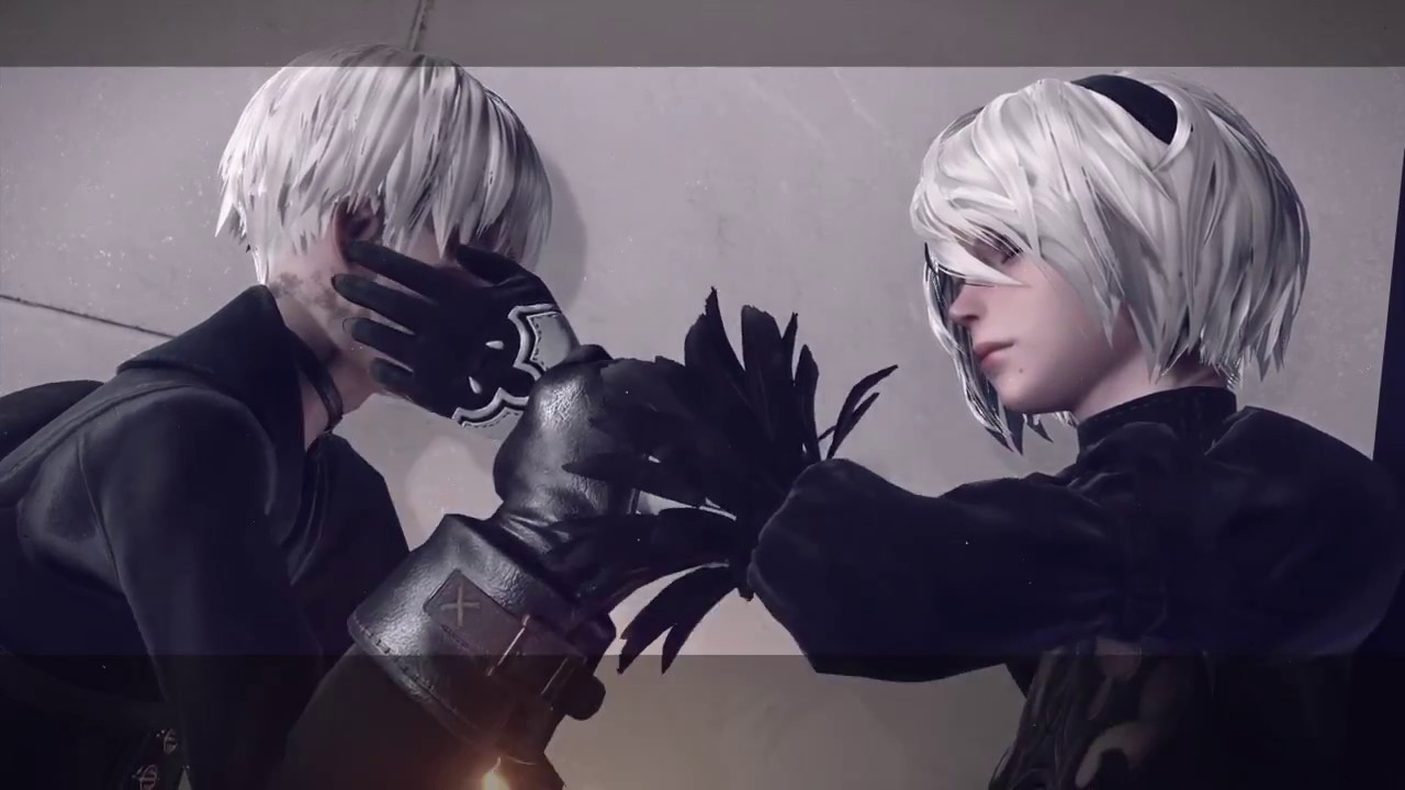 NieR Automata - 9S Episode - First Time Meeting the Girl in Red - YouTube