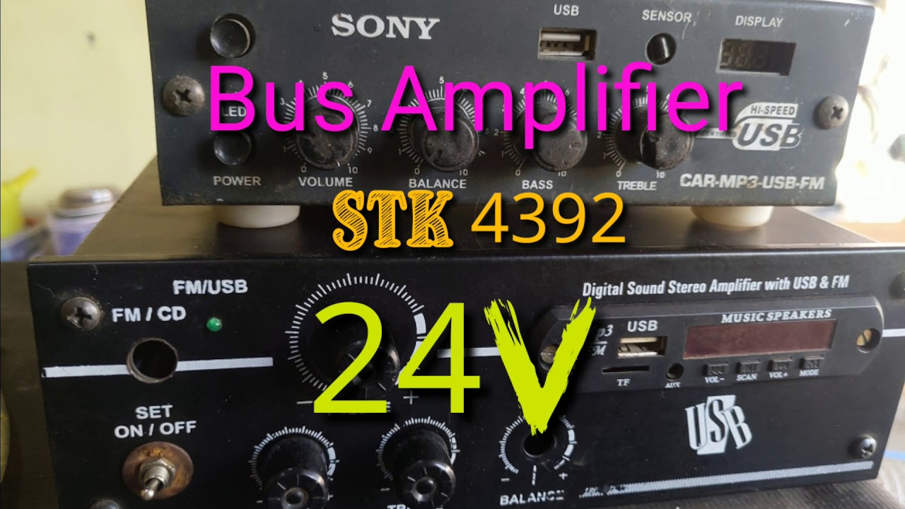 24V amplifier STK 4392 - YouTube