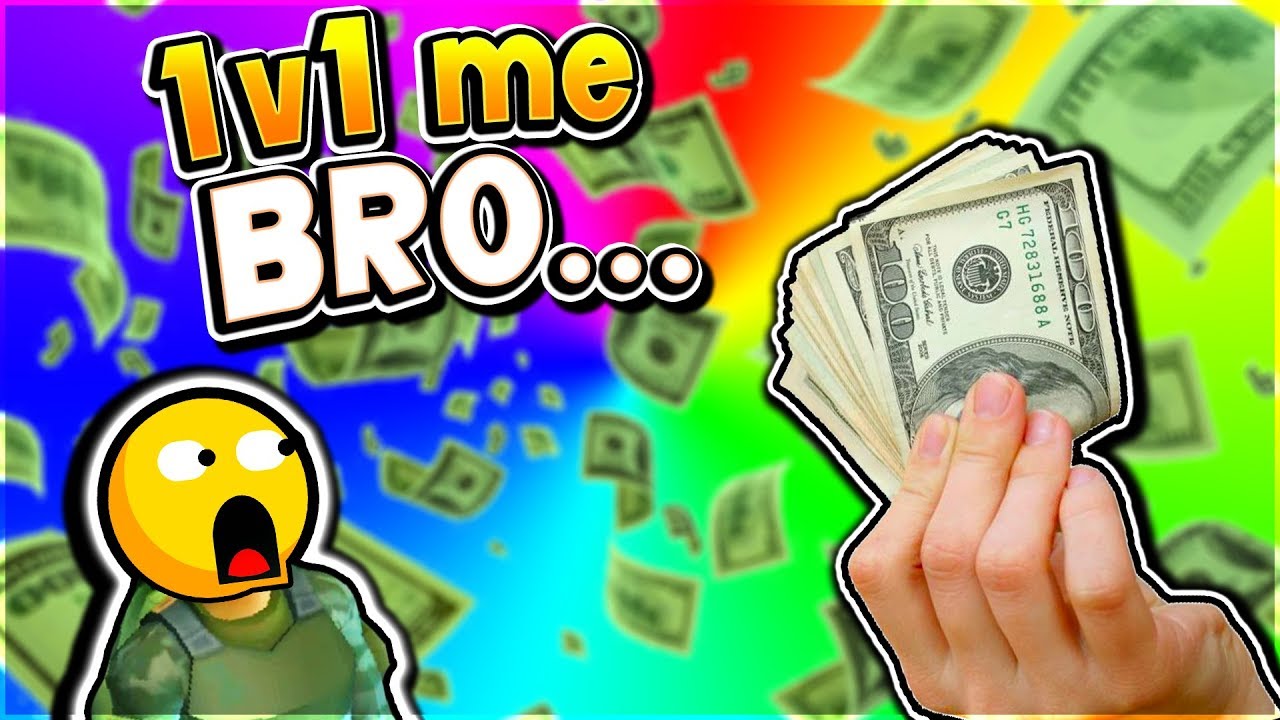 1v1 me BRO (you win, i give you money...) - YouTube