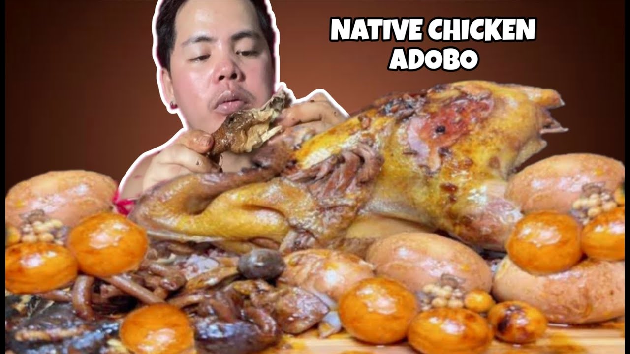 ADOBONG NATIVE NA MANOK MUKBANG | Pinoy Mukbang | Mukbang Philippines ...