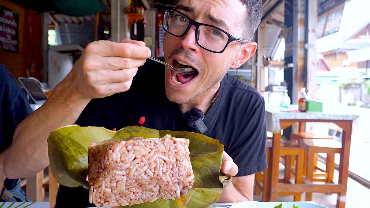 $0.37 Bloody Rice and "Fresh-Drip" Noodles (BEST LOCAL THAI FOOD ...