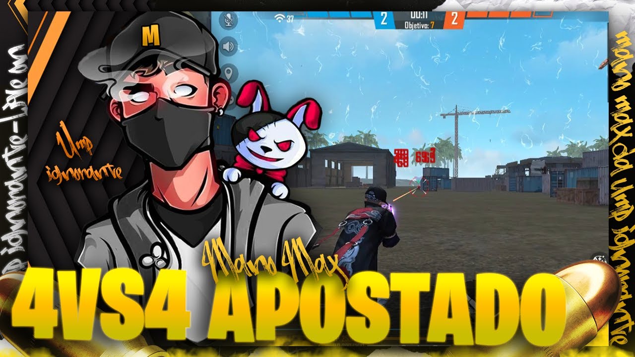 🔴4X4 APOSTADO🔴 FREE FIRE AO VIVO 🔴 MANOMAX FF - YouTube