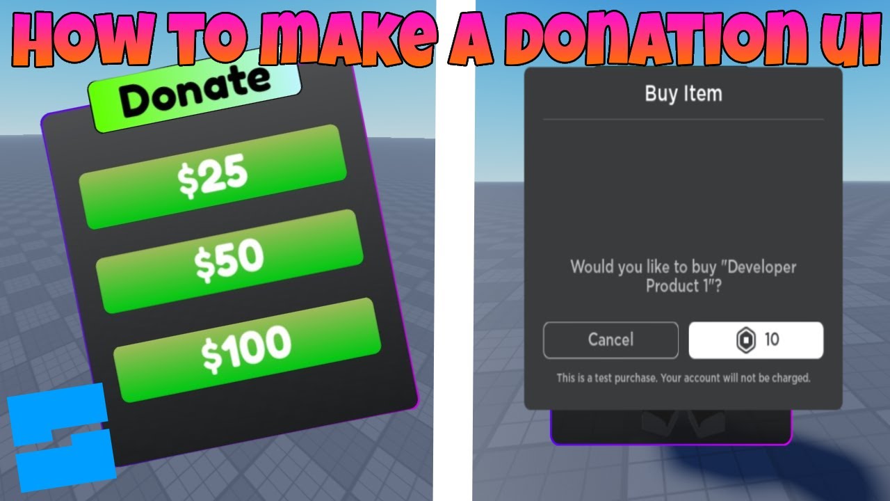 How to Create A Donation UI board Tutorial (Roblox Studio)(2024) - YouTube