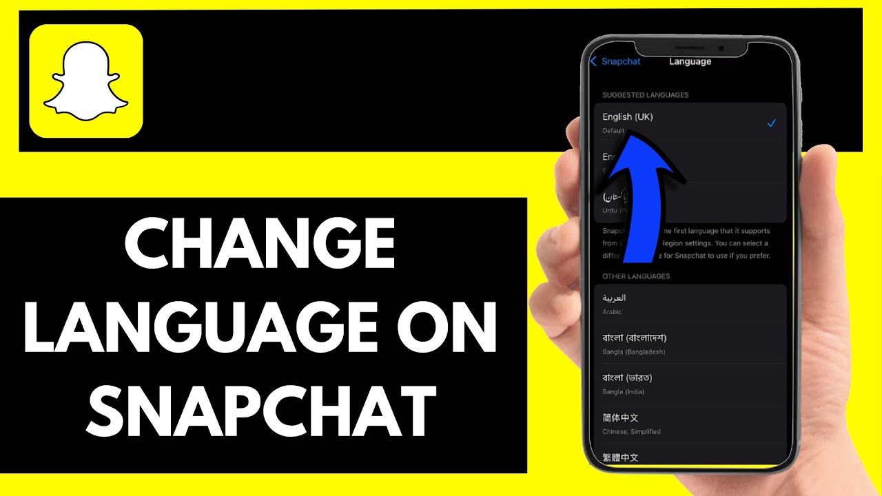 How To Change Language On Snapchat - YouTube