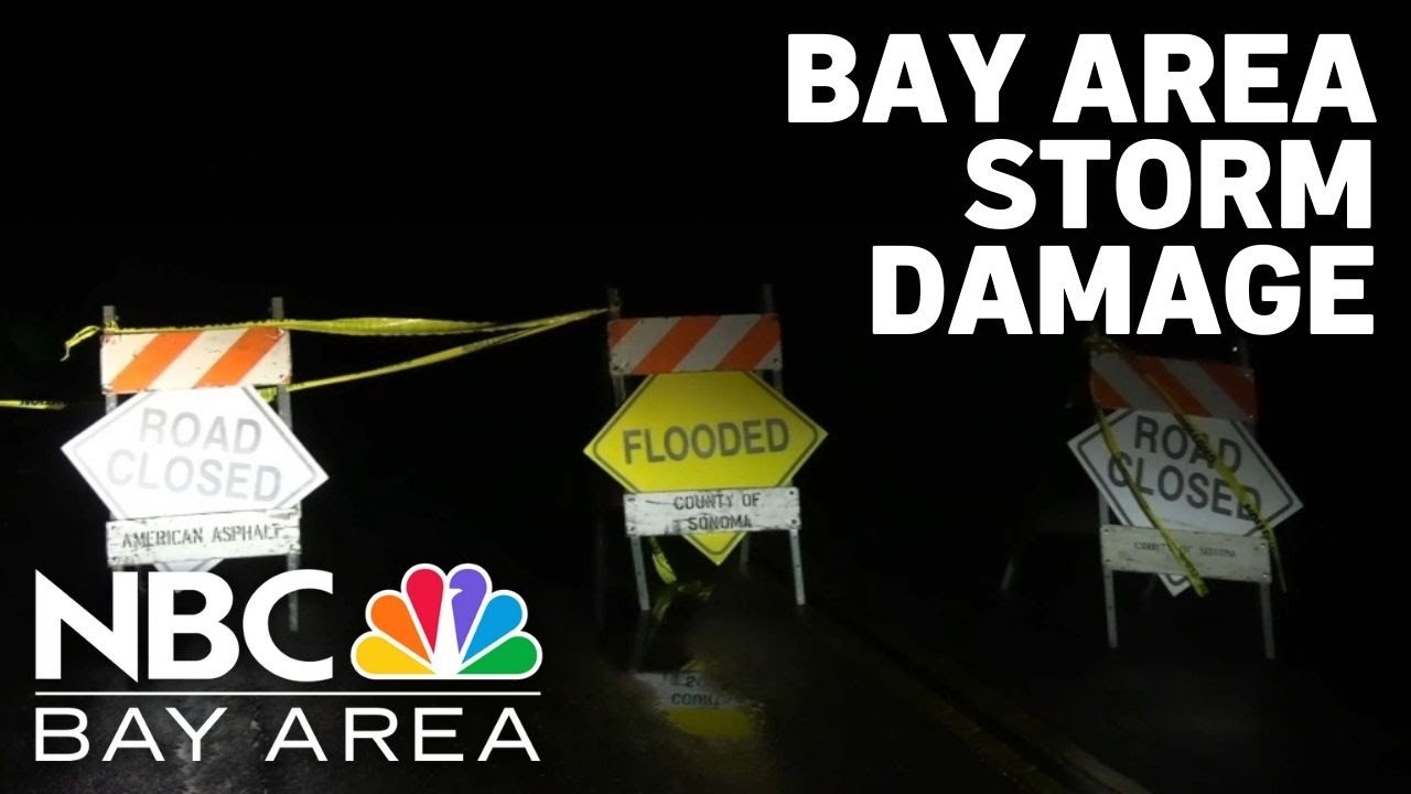 Bay Area storm: Road closures, flooding, landslides - YouTube