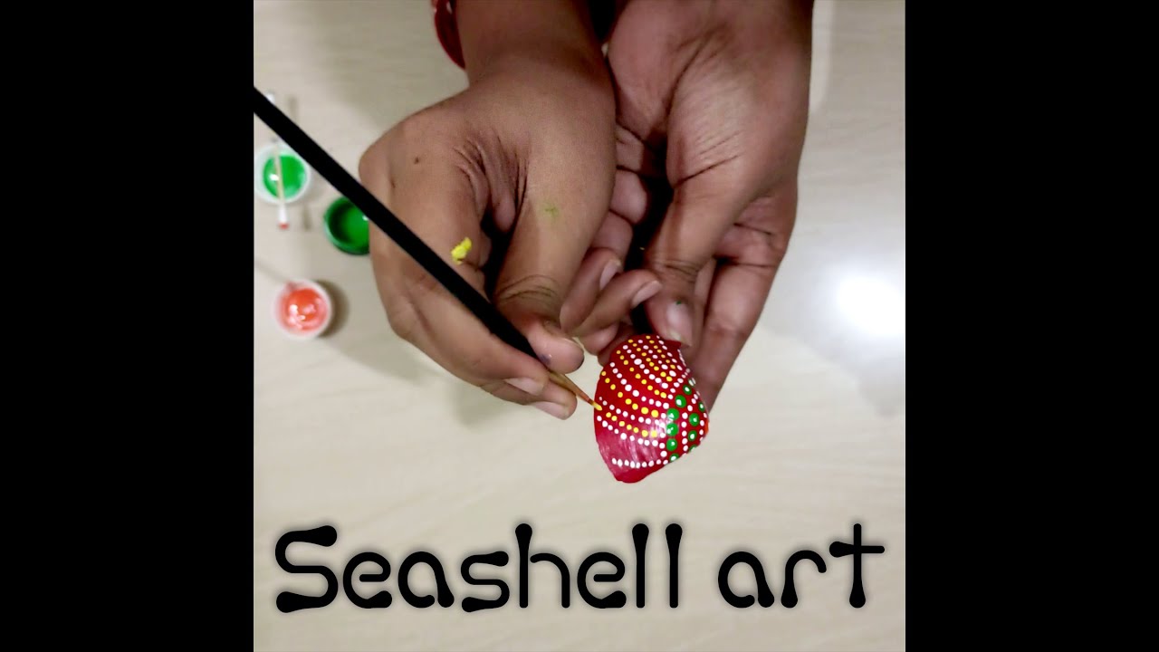 Seashells art // Painting Idea for beginners - YouTube