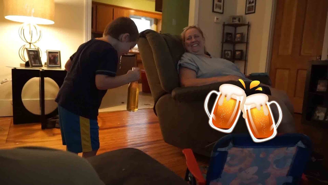 Beer Drinking Toddler - YouTube