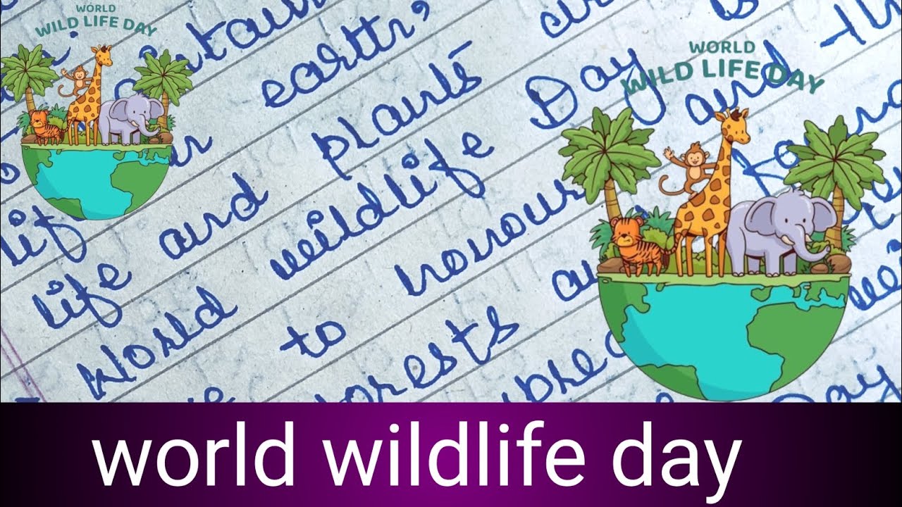 world 🌍 wildlife day। short notes on world wildlife day। essay on world ...