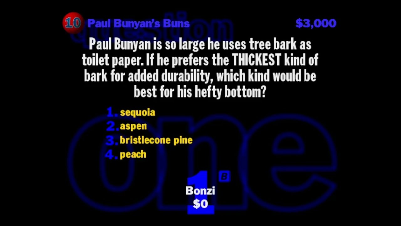 YDKJ Tabletop - Code 11123 / Question 7 - Paul Bunyan's Buns (Volume 2 ...