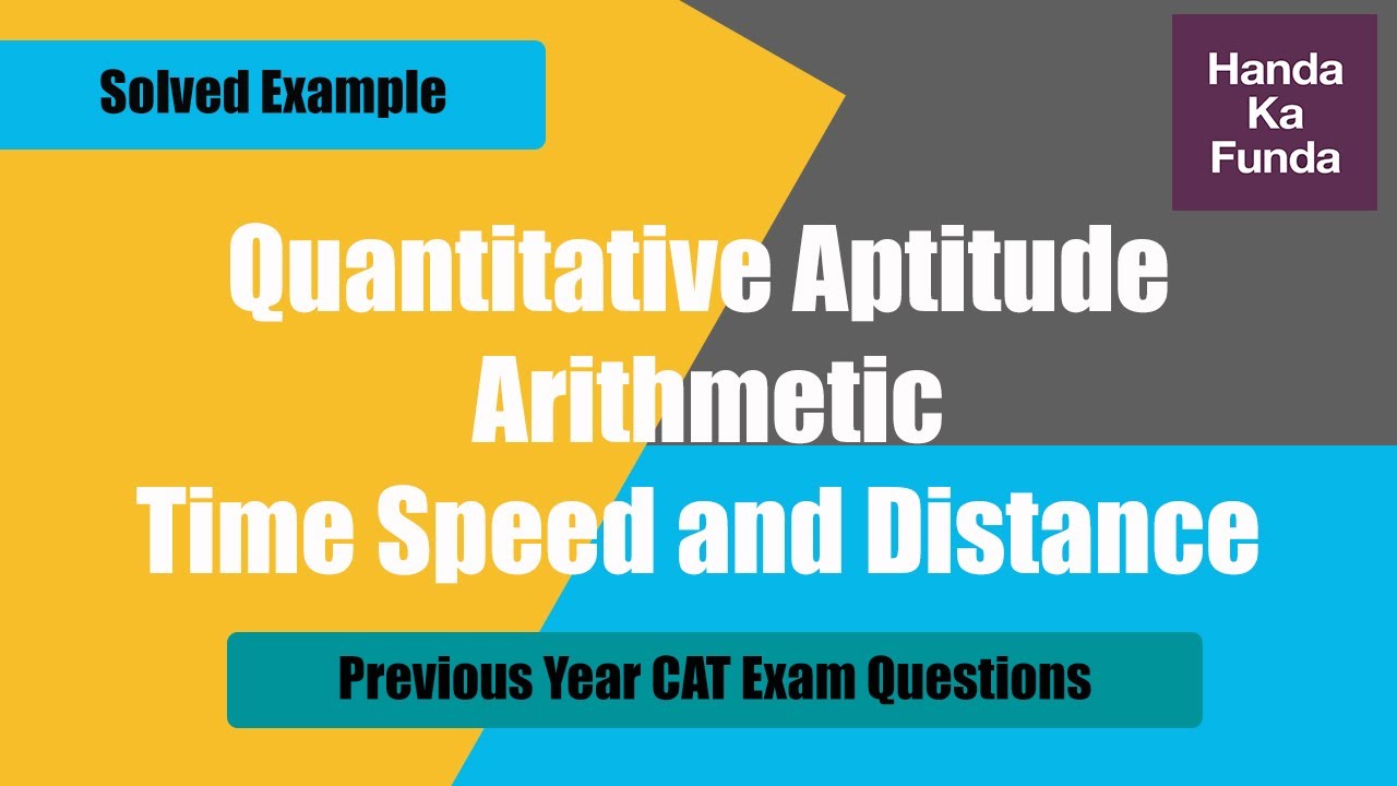 Quantitative Aptitude | Arithmetic | Time Speed and Distance | Train T ...