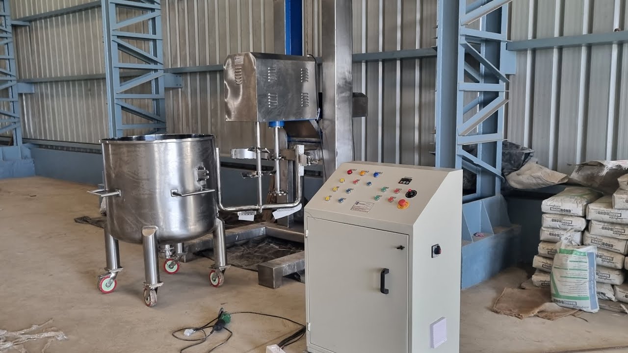 Anchor Agitator With High Speed Disperser Along with hoist up down ...
