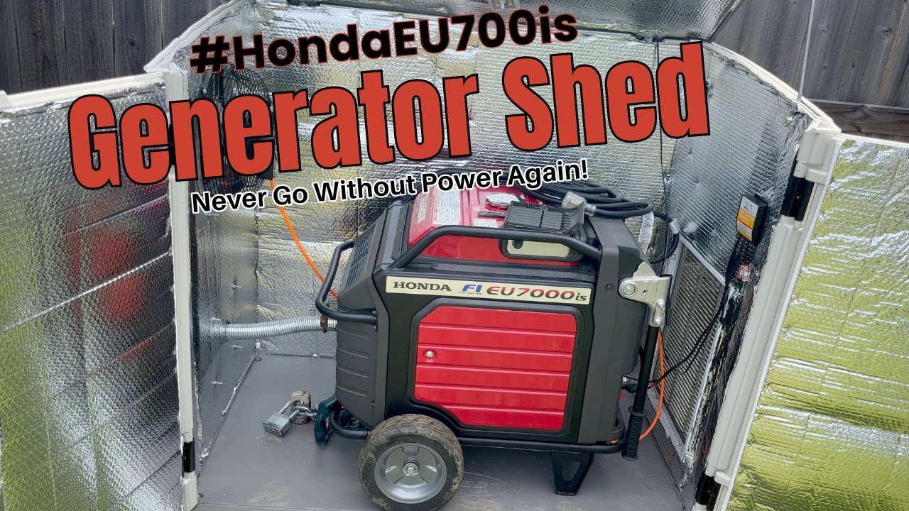 Honda EU7000is Generator Shed Enclosure - YouTube
