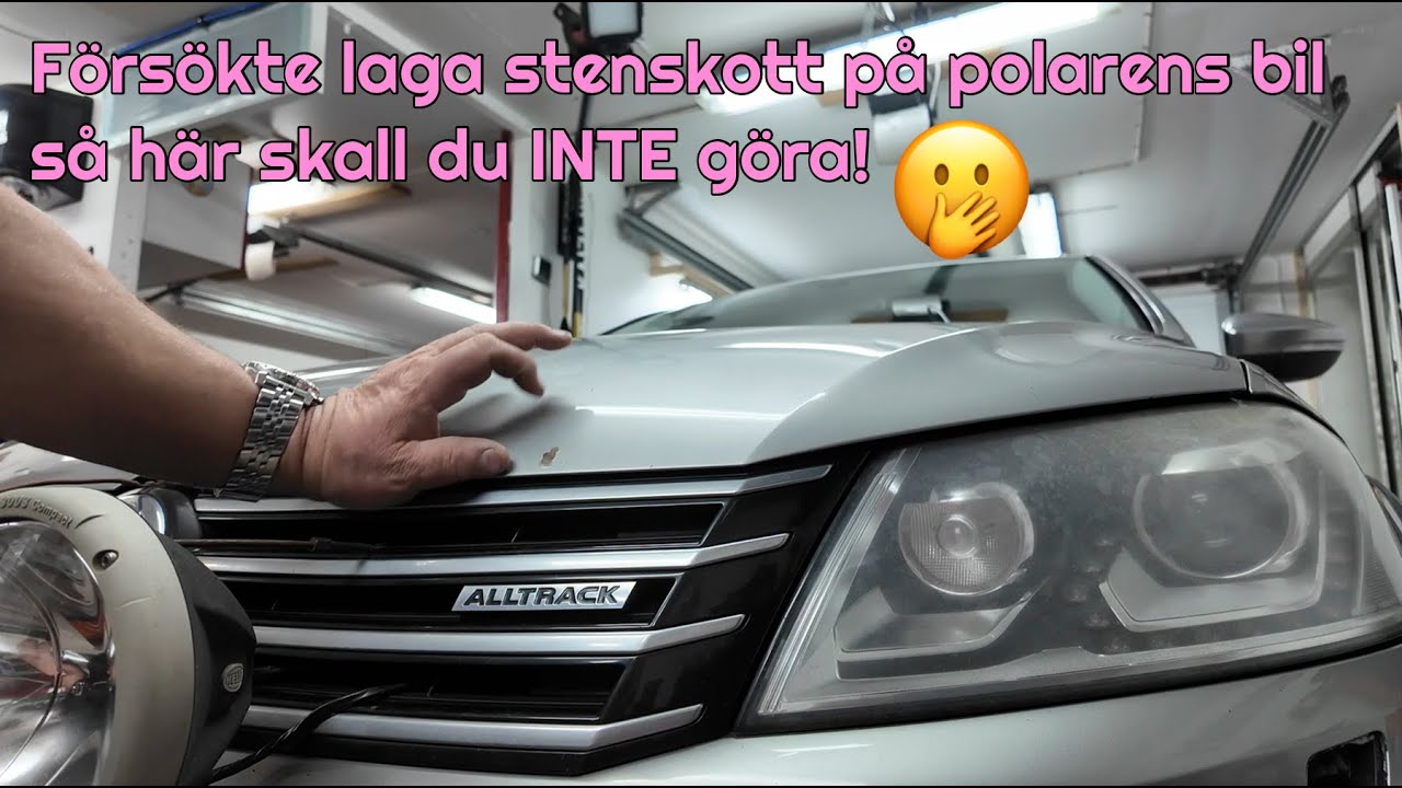 Jag förstörde lacken på min polares bil - Försök att laga stenskott men ...
