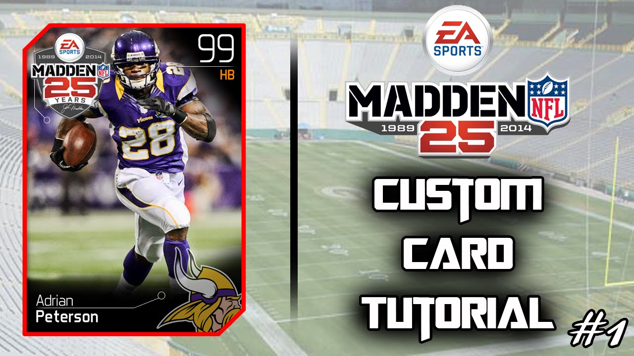 Madden 25 Custom Card Tutorial - Fearless - YouTube