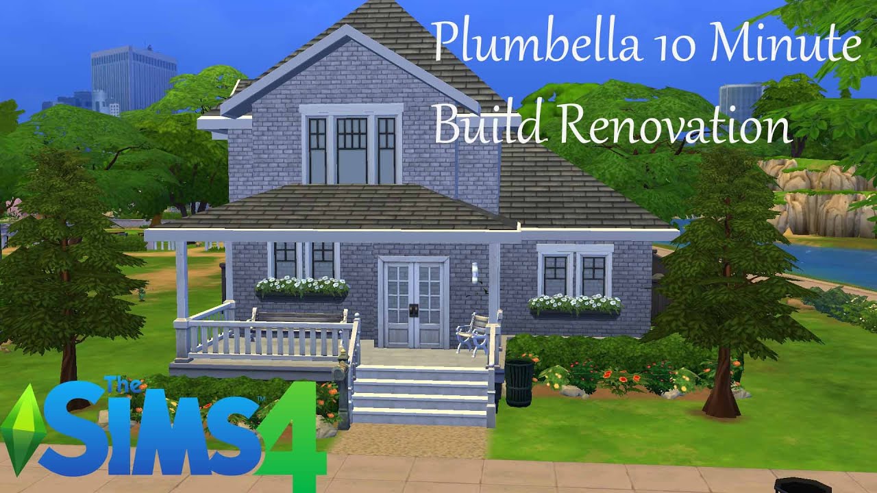 PLUMBELLA 10 Minute Build Renovation | Sims 4 Speed Build - YouTube