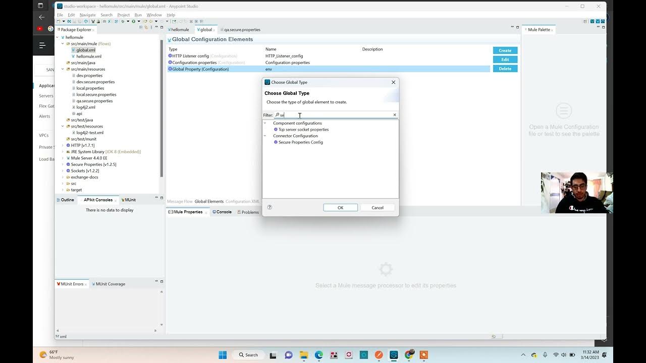 How to secure properties before deployment in Anypoint Studio part 1-1 - YouTube