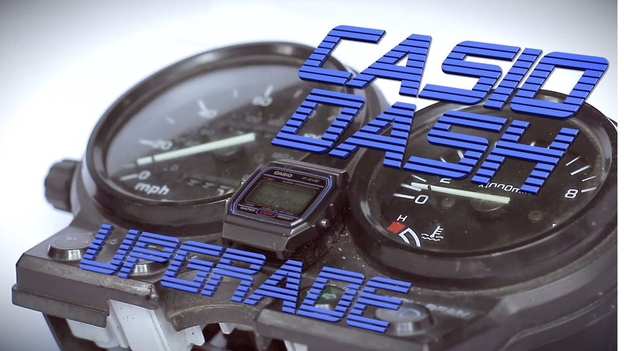 Project Casio motorcycle clock - YouTube