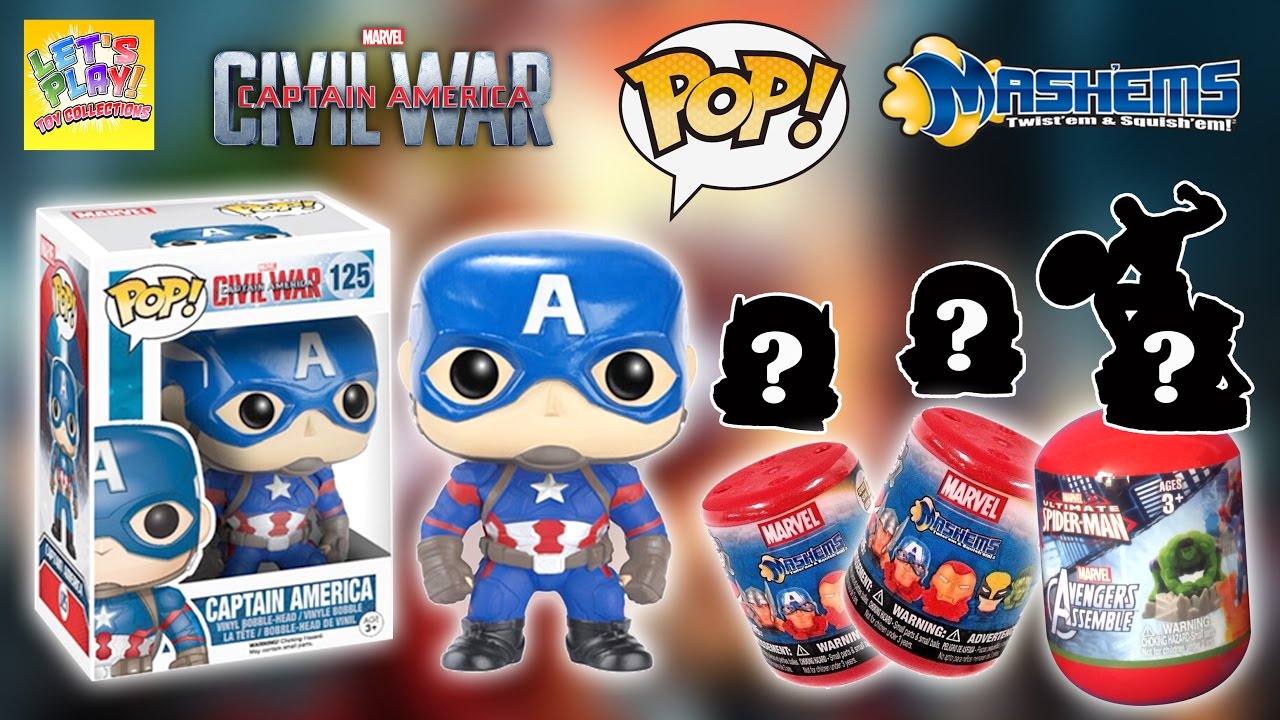 Marvel Avengers Mash'ems Civil War Funko Pop Pocket Pop Unboxing - YouTube