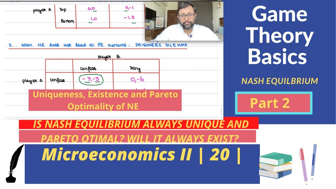 [Basics Of Game Theory] | Is Nash Equilibrium Unique and Pareto optimal ...