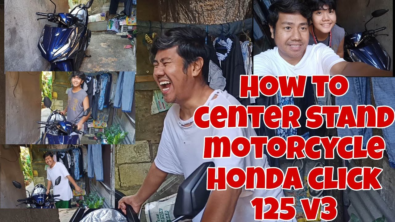 HOW TO CENTER STAND MOTORCYCLE, THE NEW HONDA CLICK 125 VERSION 3 2023 ...