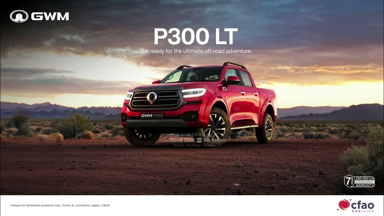 CFAO Mobility - GWM - P300 LT 2.4TD 4x2 A/T D/Cab - YouTube