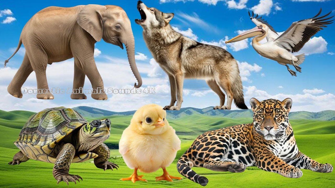 Animal Sounds Compilation - Squirrel, Deer, Antelope, Giraffe, Tiger ...