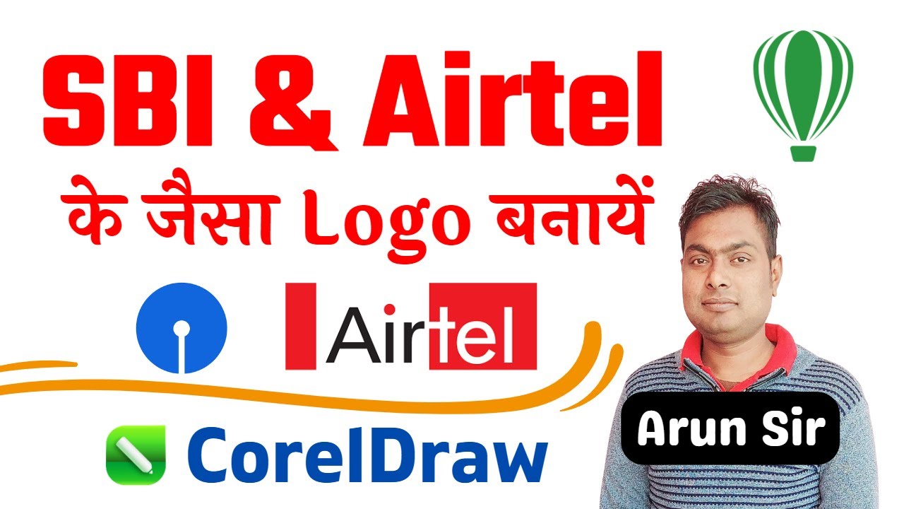 Corel Draw (Day 14) How to Make SBI & Airtel Logo in Corel Draw - YouTube