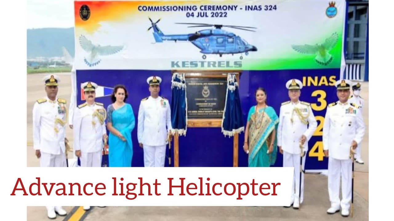 नौसेना ने विशाखापत्तनम में पहला ALH स्क्वाड्रन INAS 324 कमीशन किया है ...
