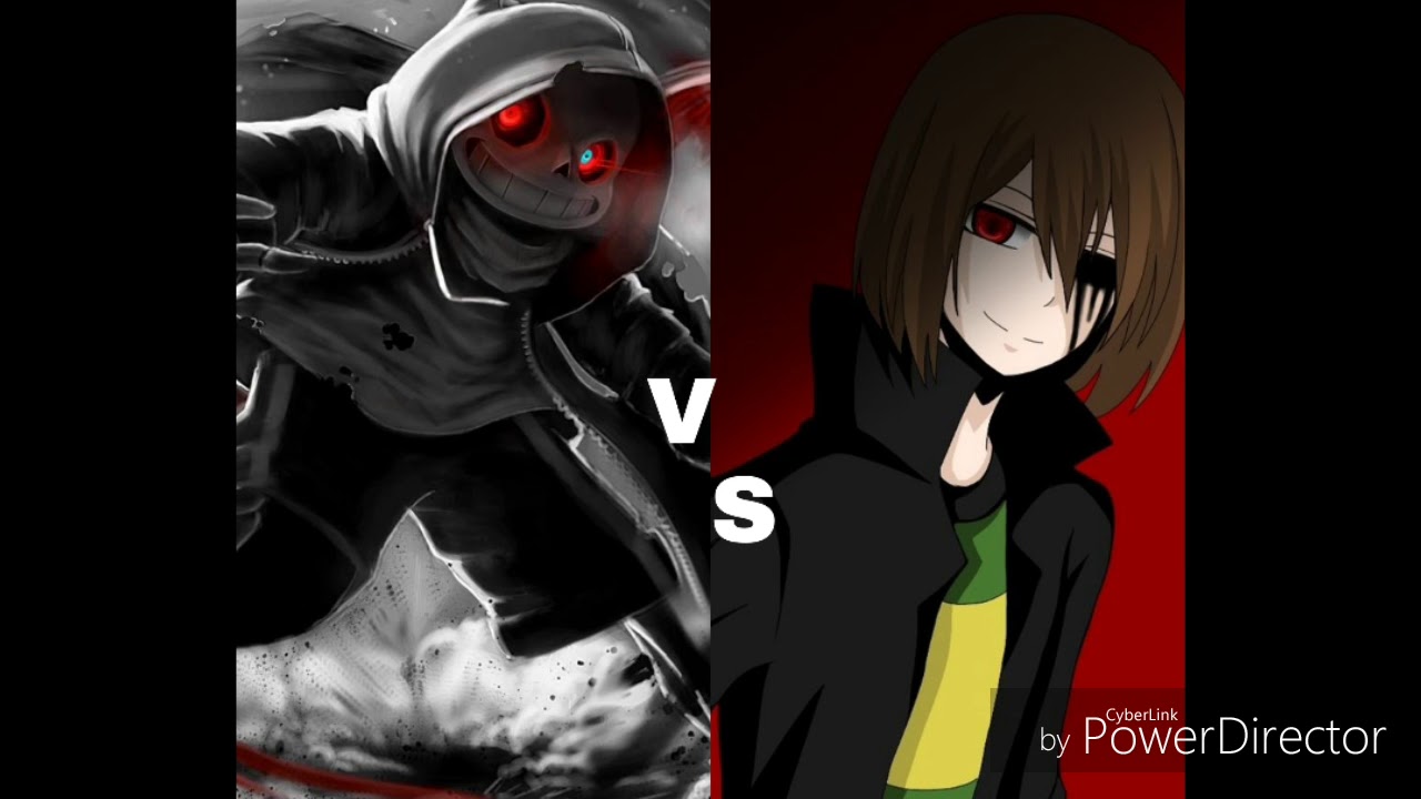 Dusttale Sans vs Chara Stronger than you Duet - YouTube