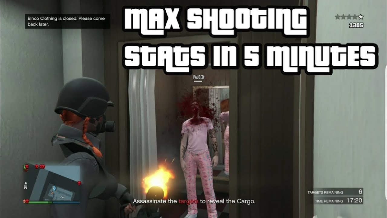 How to Max Shooting stats under 5 minutes in GTA * GTAv Online * Fast ...