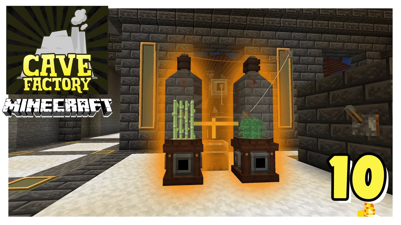 GARDENING INSIDE A TUBE! - CAVE FACTORY MINECRAFT - YouTube