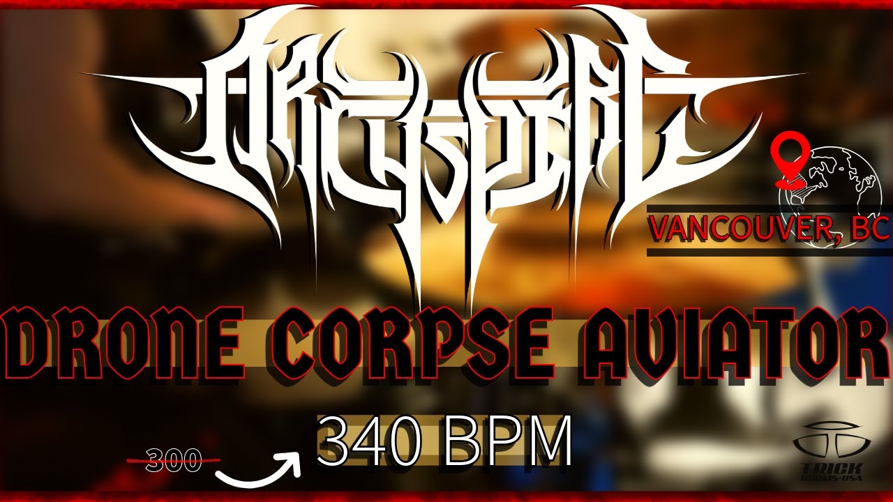 Drone Corpse Aviator @340 BPM // #archspireaudition clips - YouTube