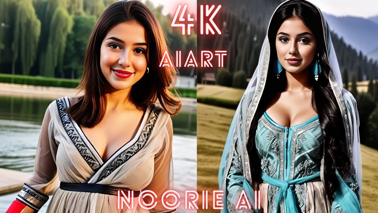 [4K] Noorie AI Lookbook | A journey through untamed beauty - YouTube