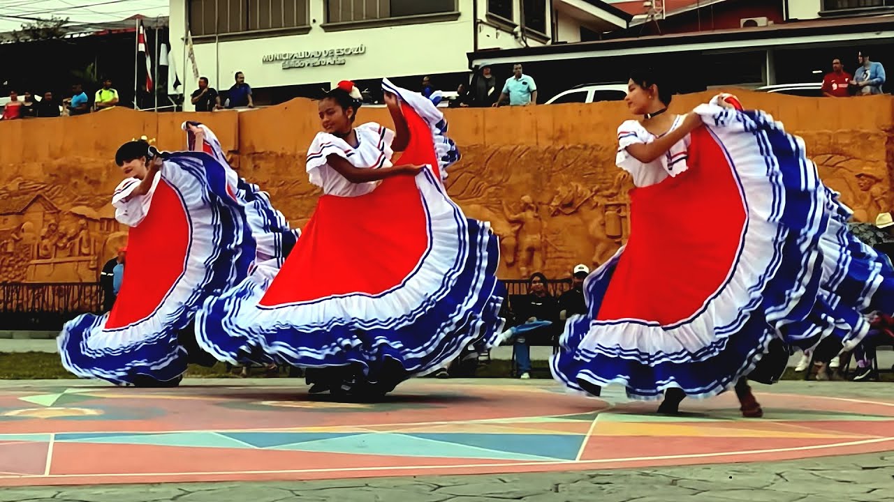 💃 Folkloric dances in Escazú, San José, Costa Rica - YouTube