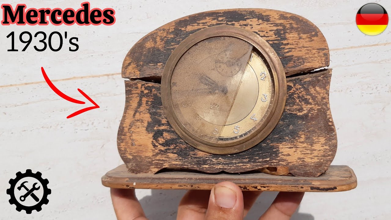 Restoration of an old wooden alarm clock from the 1930s , Mercedes ...