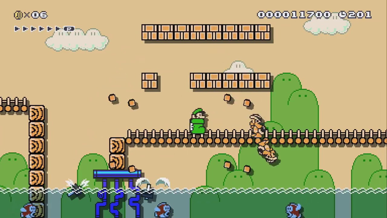 SMC 2-1: Sunshine Bridge by Ninja! - Super Mario Maker 2 - No ...