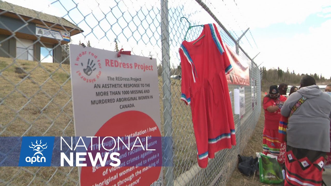 Stoney Nakoda First Nation honours MMIWG on Red Dress Day | APTN News ...