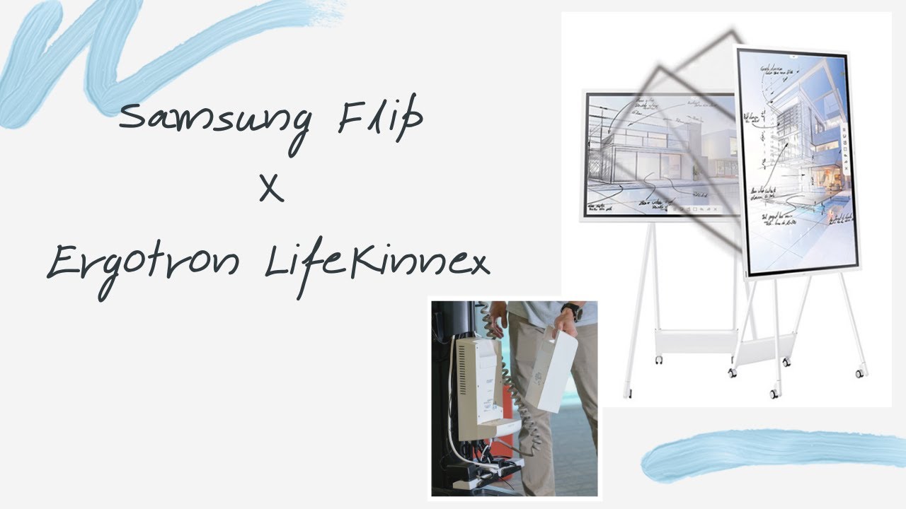 Ergotron Media Cart with LifeKinnex Hot swapping Battery; with Samsung ...