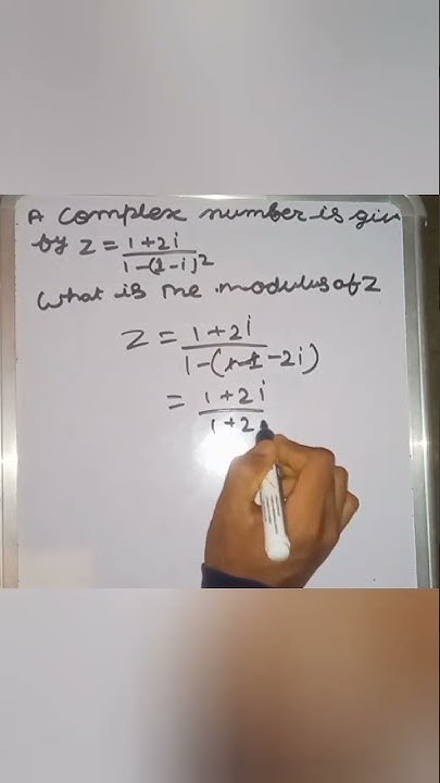 modulus of complex numbers - YouTube