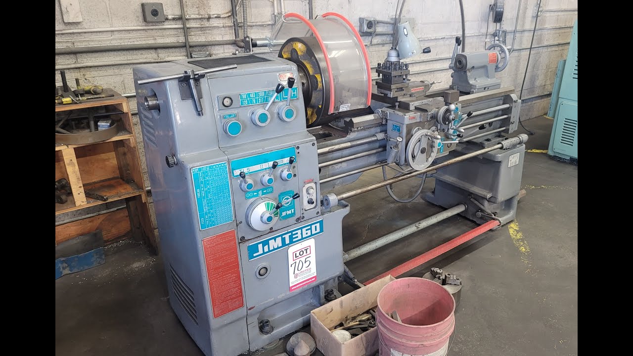 JMT LATHE, MODEL JMT360X1000, 14" X 39.37" CC - YouTube