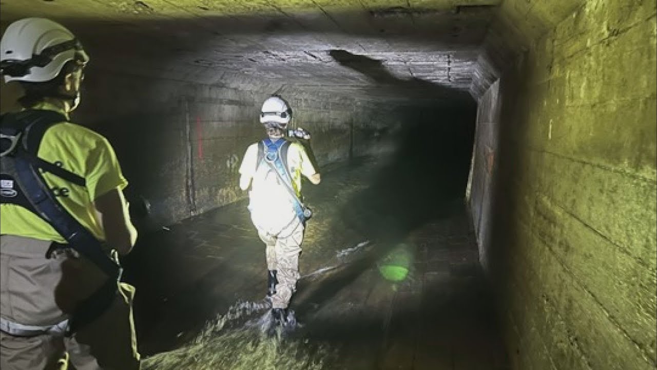 Northeast Ohio Regional Sewer District inspects Doan Brook - YouTube