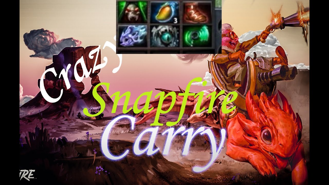 Dota 2 Snapfire Carry psycho build Good Match! #OneDayOneDota - YouTube
