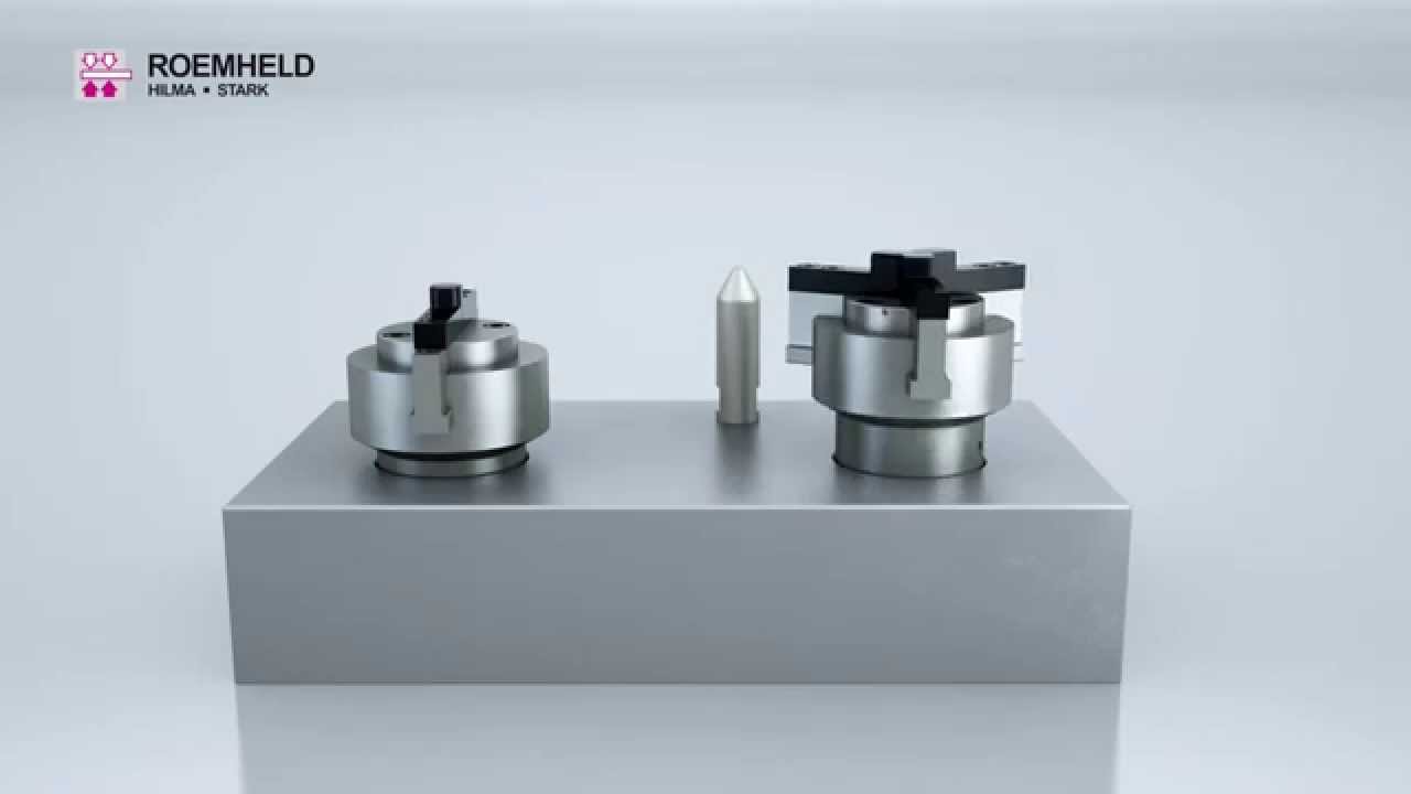 ROEMHELD Zentrier- Spannelement mit austauschbaren Spannbacken - YouTube