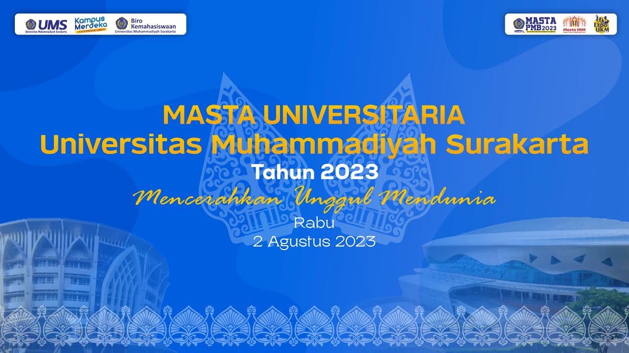 [LIVE] MASTA UNIVERSITARIA UMS | Gelombang 1 - YouTube