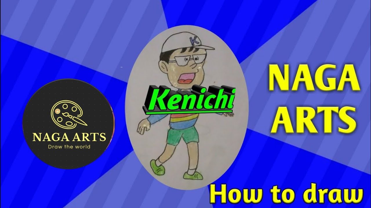 How to draw the Kenichi the cartoon character very easy step-by-step ...