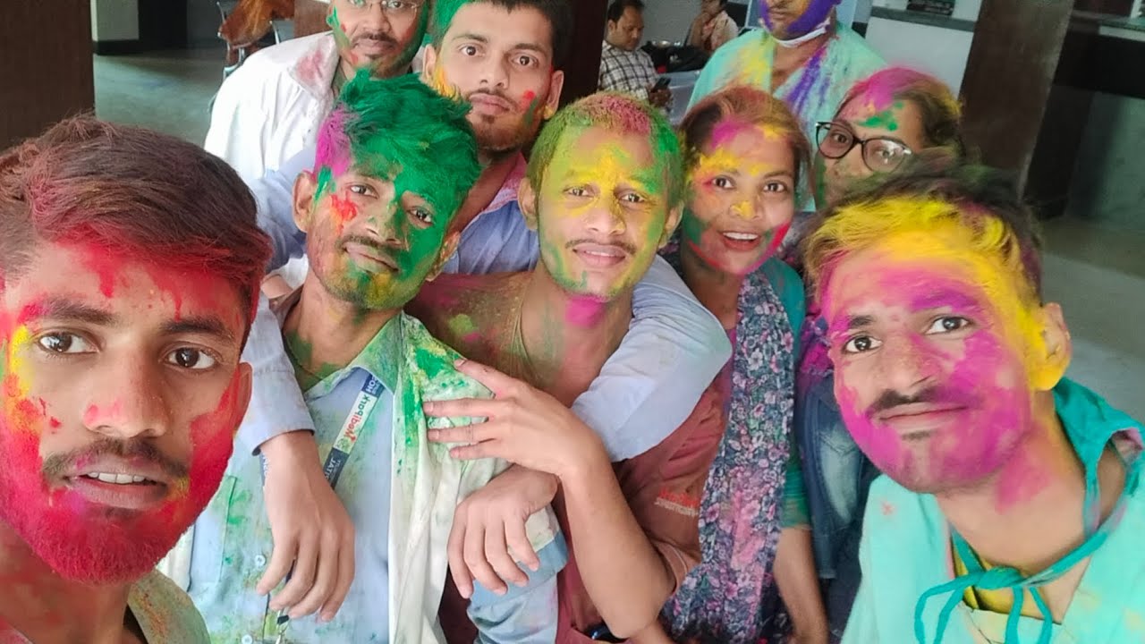 holi celebrate in medipark hospital 🏥 happy holi - YouTube