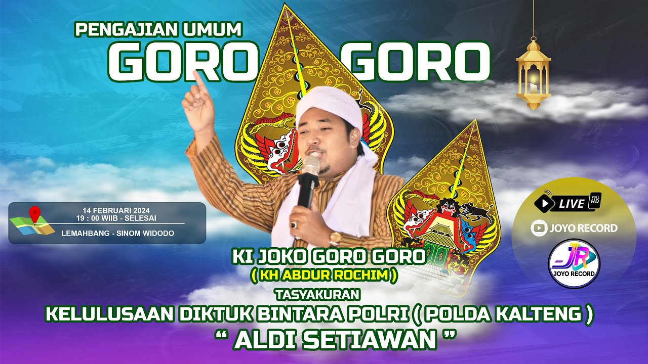 🔴》LIVE " KI JOKO GORO GORO " TASYAKURAN KELULUSAN BINTARA POLRI ( POLDA KALTENG )" ALDI SETIAWAN ...