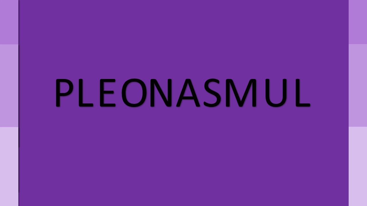 Pleonasmul - YouTube