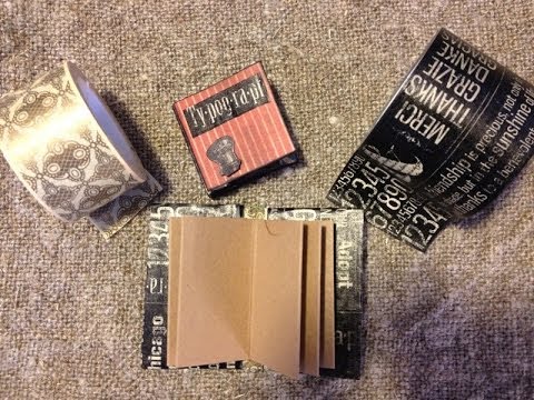 How to make Tiny Paper Books with Washi tape binding. Easy and fast to ...