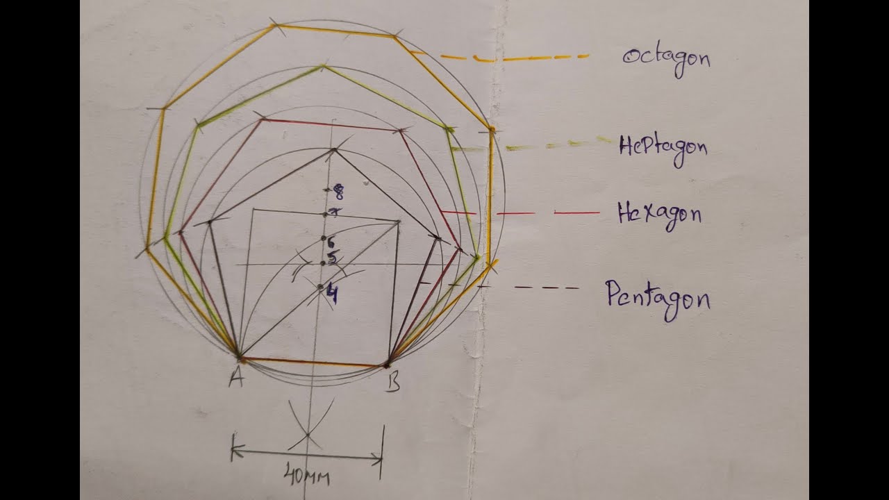 Regular Polygons || Engineering Drawing || Polygons Part-01 - YouTube